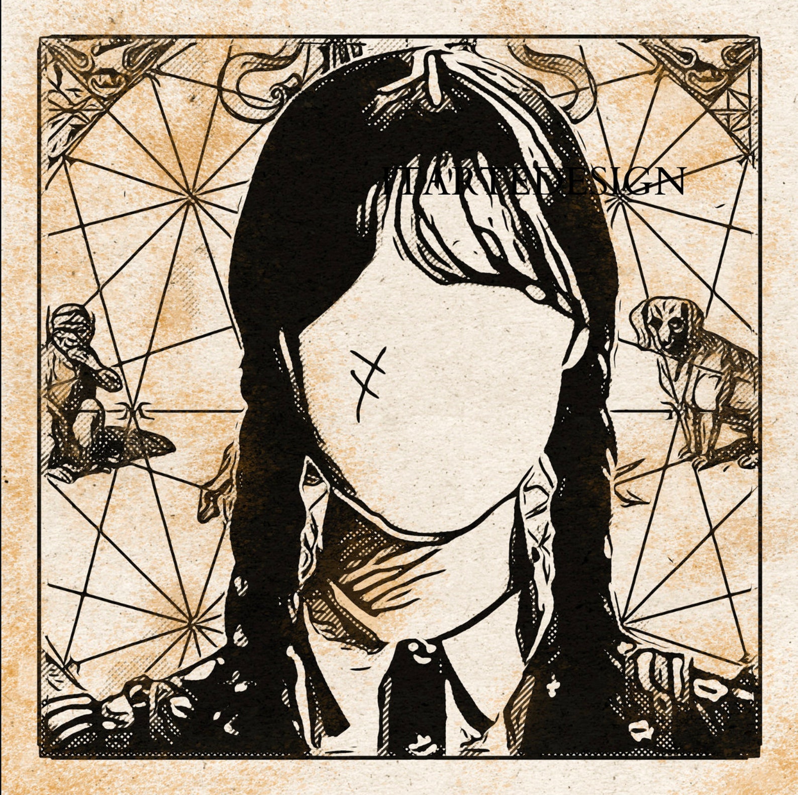 Wednesday Addams Design Character Monogram Digital File for Wall Art 90 ...