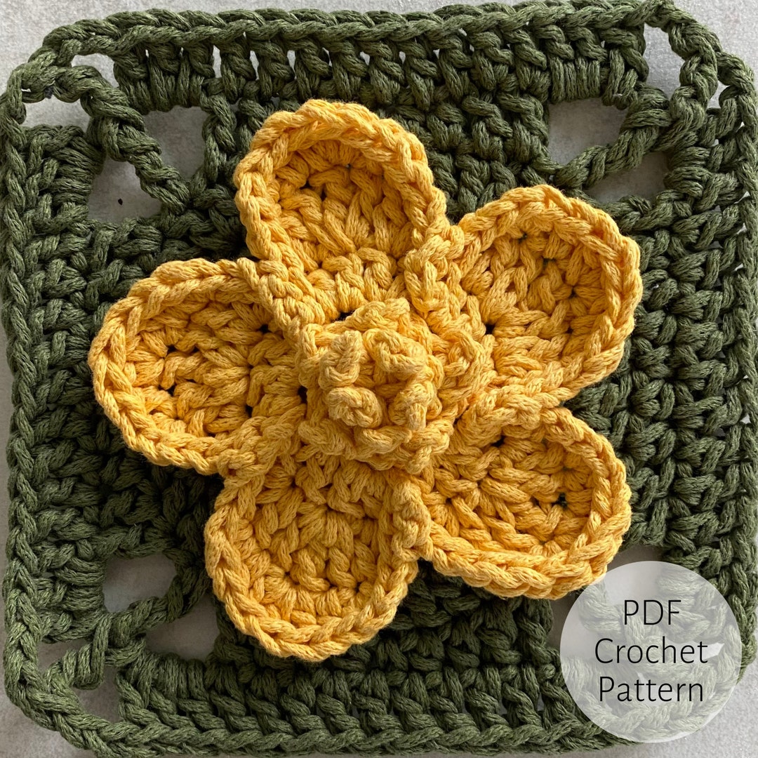 Buttercup Crochet Pattern Granny Square - Floral Elegance for DIY ...