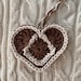 Crochet Gingerbread Heart | Christmas Ornament - Etsy