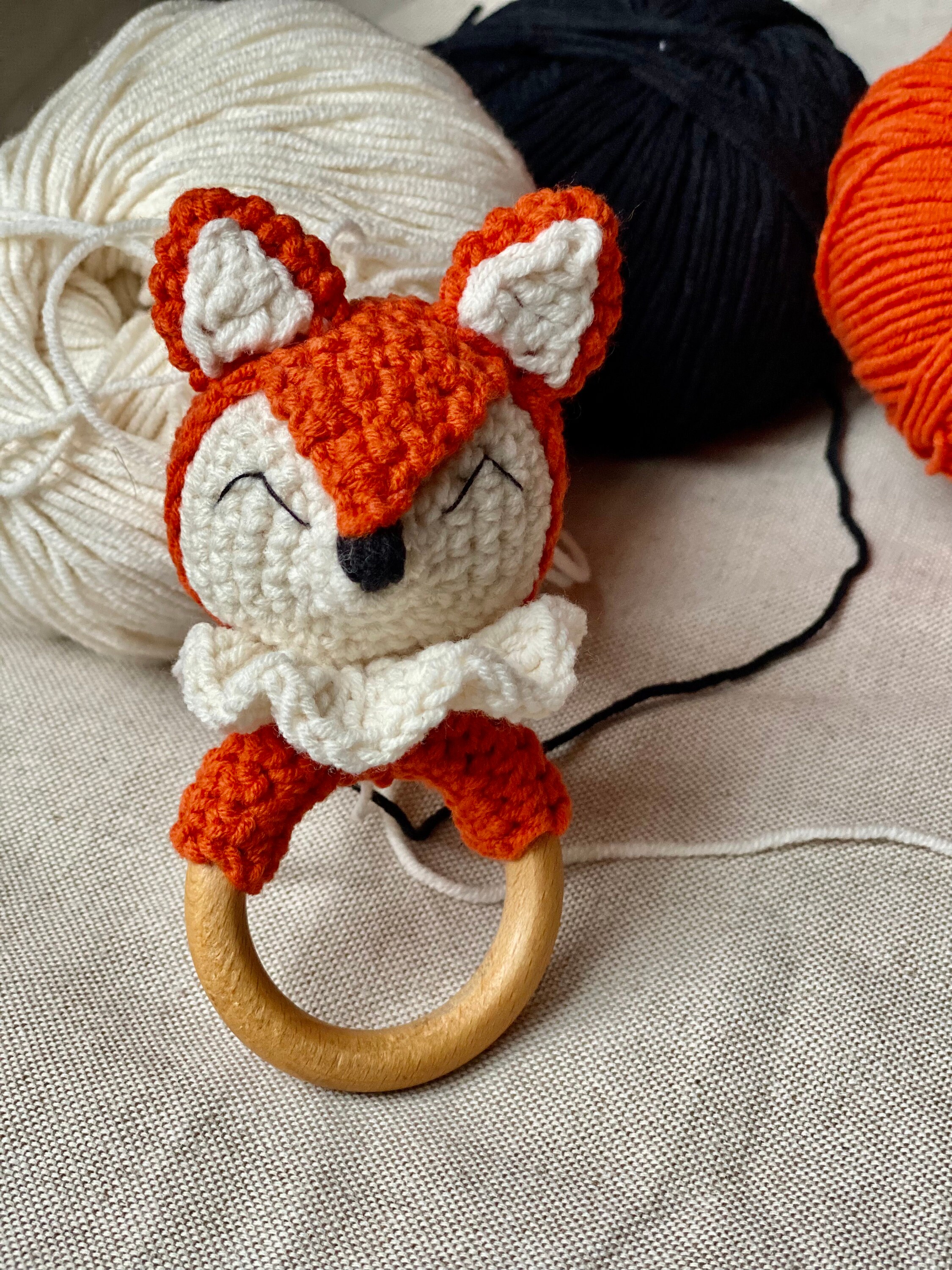 Crochet Little Fox Teether | Fox Amigurumi Pattern - Etsy