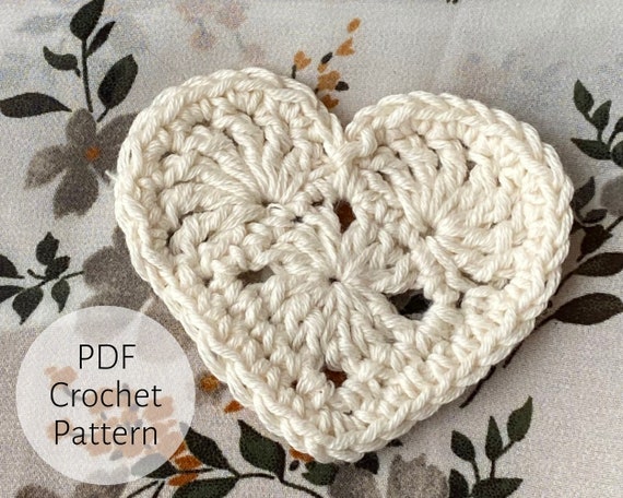 Crochet Heart PDF Pattern Handmade Valentine's Day Gift - Etsy