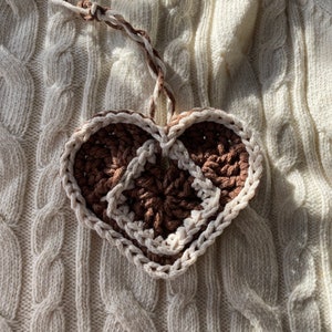 Crochet Gingerbread Heart | Christmas Ornament - Etsy