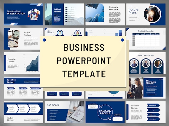Modèle PPT Business PowerPoint Template Professional Clean - Etsy France