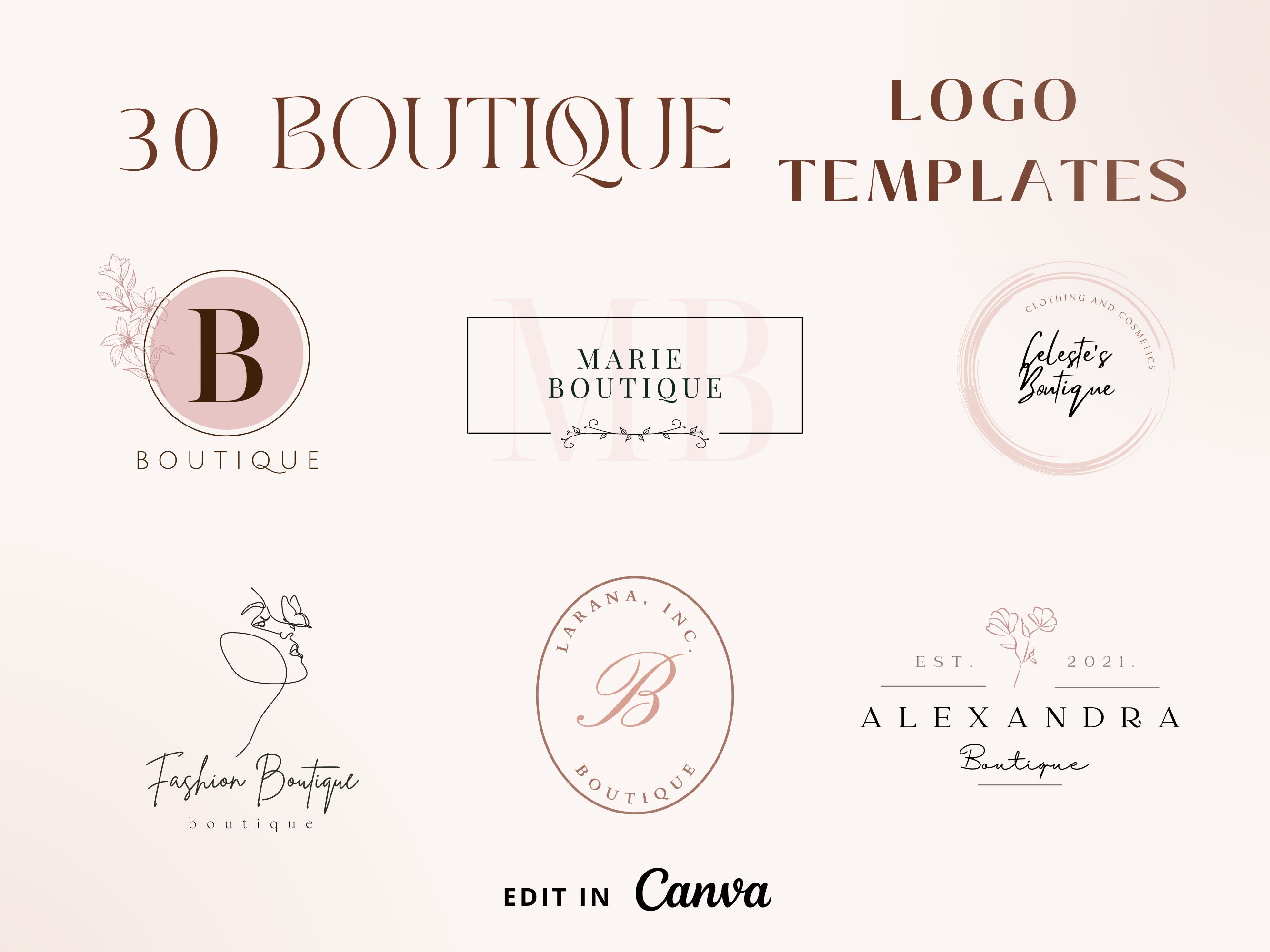 Boutique Logo Design, Logos Design Custom Boutique, Boutique Logo ...