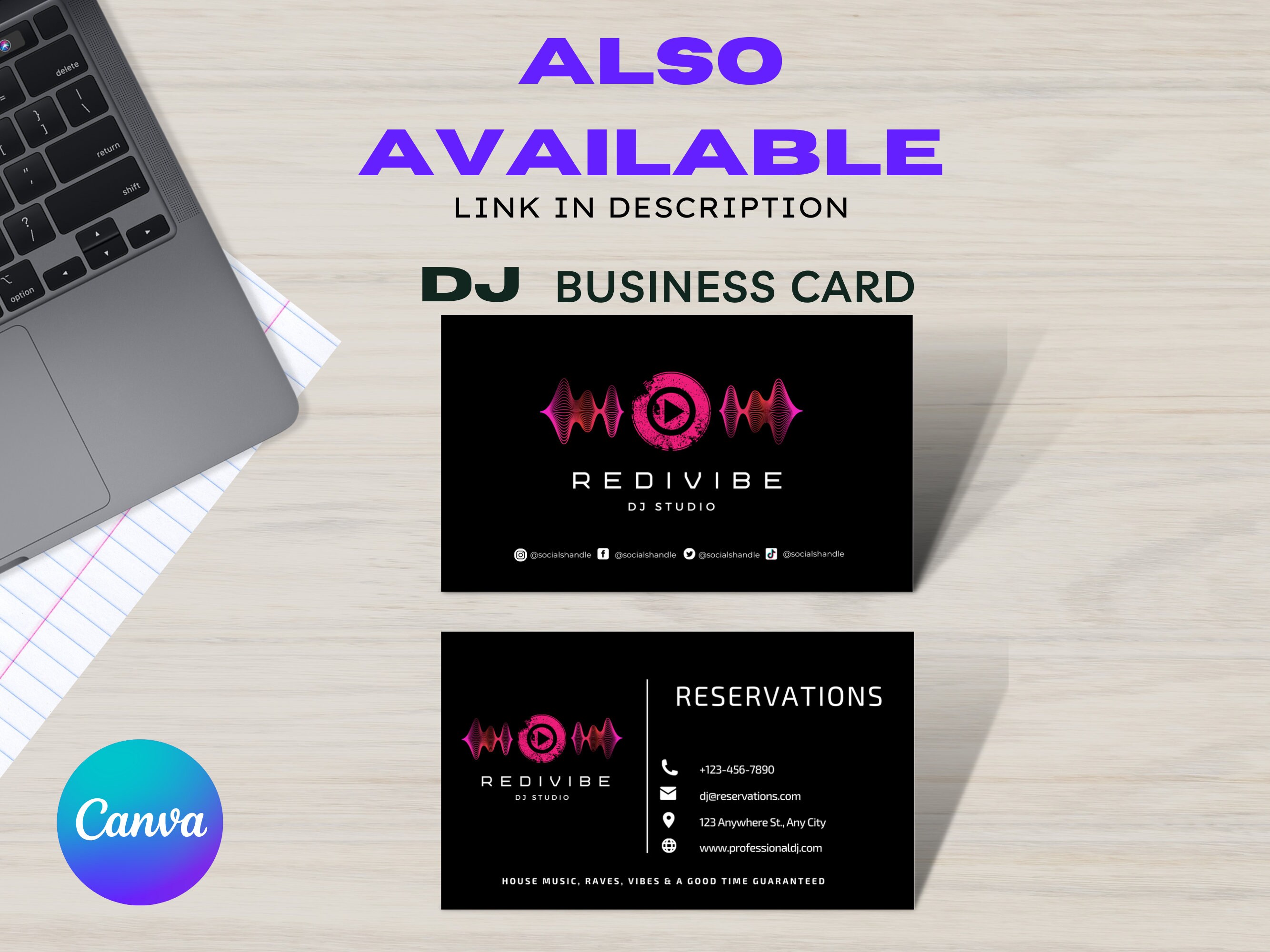 DJ Logo Design Custom, DIY Logo Template, Business Logo Design, Logo ...