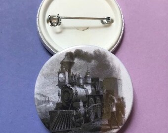 Steam Train Badge - Etsy
