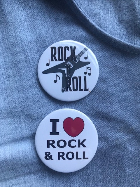 Rock and Roll Badges. I Love Rock and Roll, Rock N Roll - Etsy