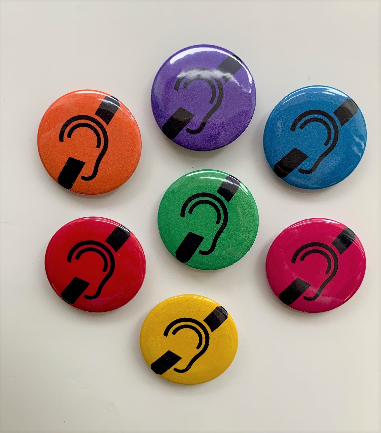 Hard of Hearing Badge, Deaf, Hearing Impaired. - Etsy UK
