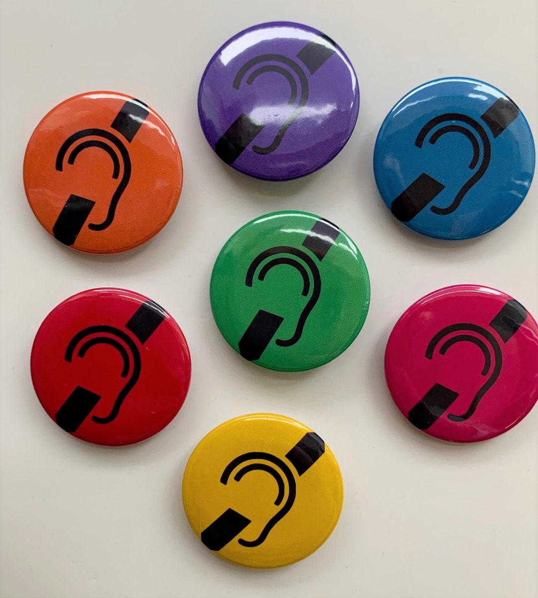 Hard of Hearing Badge, Deaf, Hearing Impaired. - Etsy