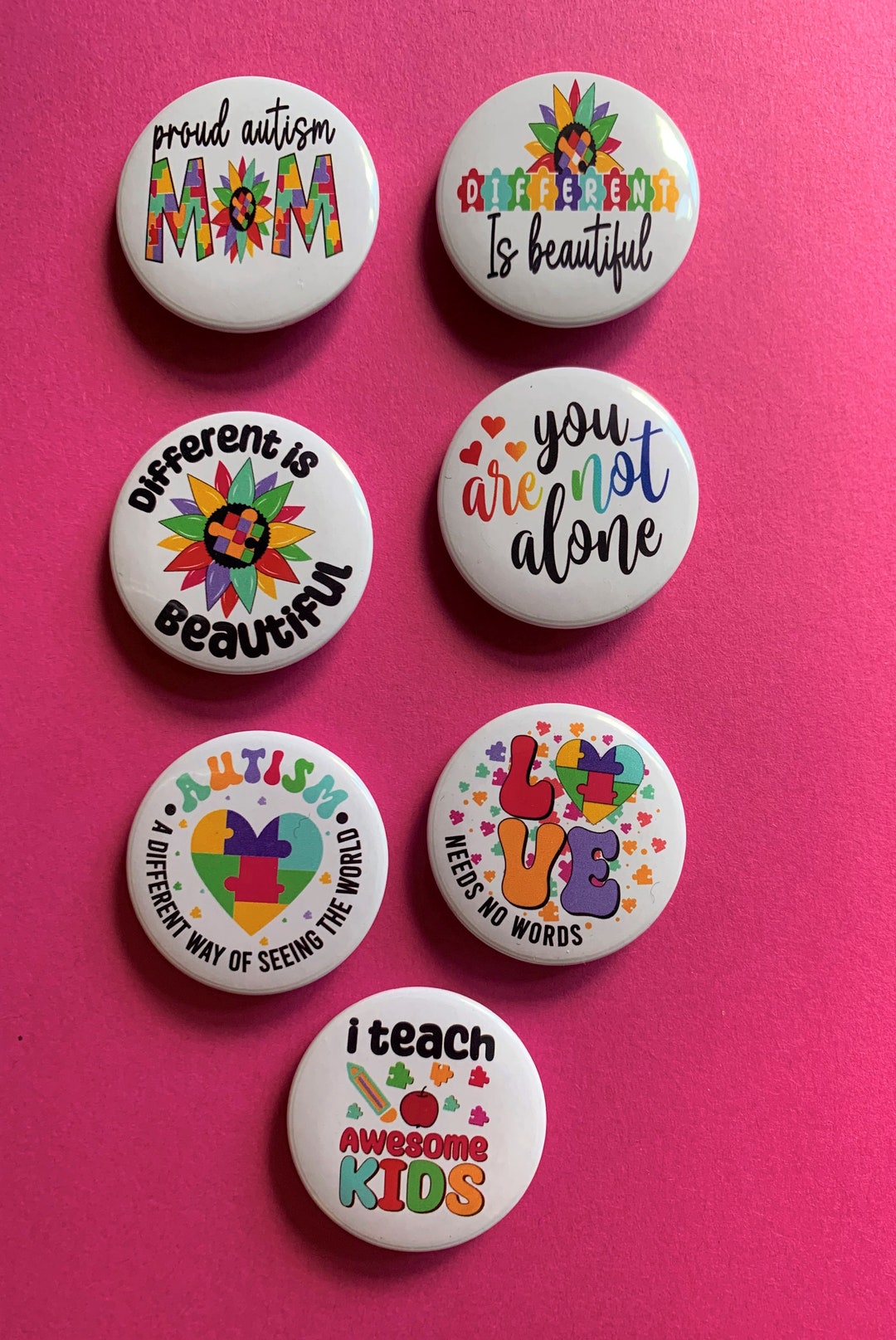 Autism, Autistic Badges - Etsy