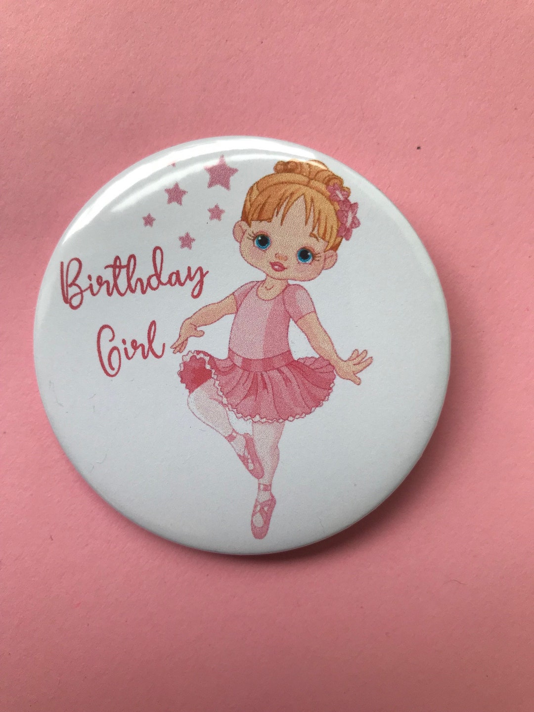 Birthday Girl Ballet Dancer Badge - Etsy