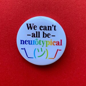 ADHD, Neurodiversity, Neurotypical Badges - Etsy UK