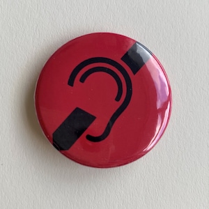 Hard of Hearing Badge, Deaf, Hearing Impaired. - Etsy