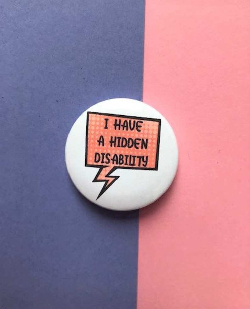 Hidden Disabilities, Parkinson's, ADHD, Autism Informative Badges - Etsy
