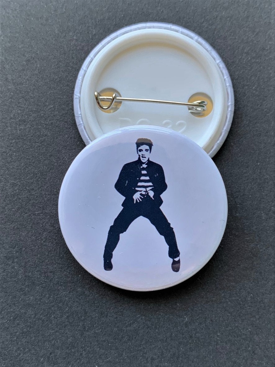 Elvis Presley Silhouette Badges - Etsy UK