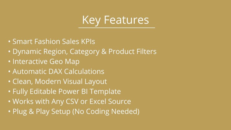 Fashion Sales Dashboard Template – Power BI Apparel Analytics - Etsy