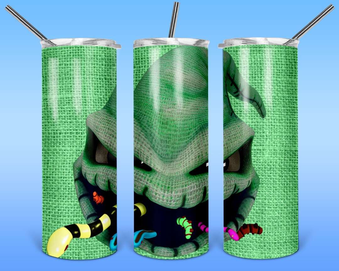 Halloween Scary Boogeyman Face 20oz Skinny Full Tumbler Wrap PNG Design ...