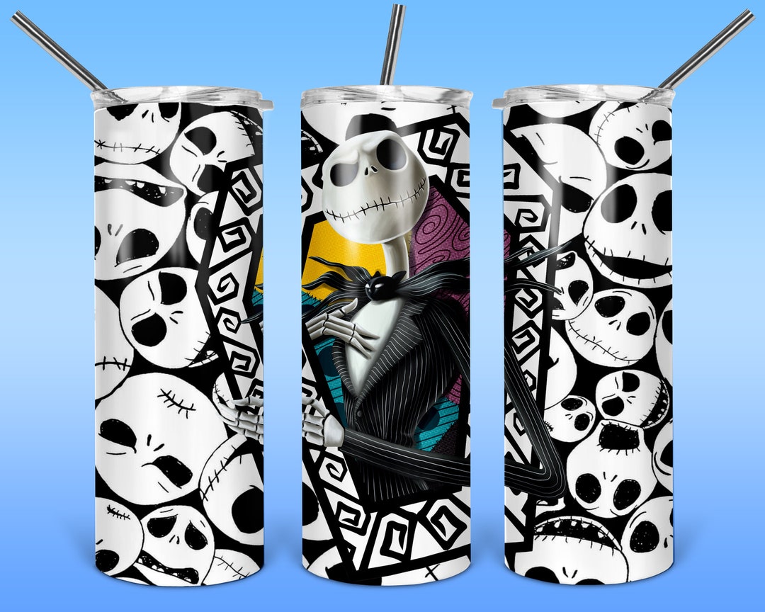 Halloween Skeleton Casket 20oz Skinny Full Tumbler Wrap PNG Design - Etsy