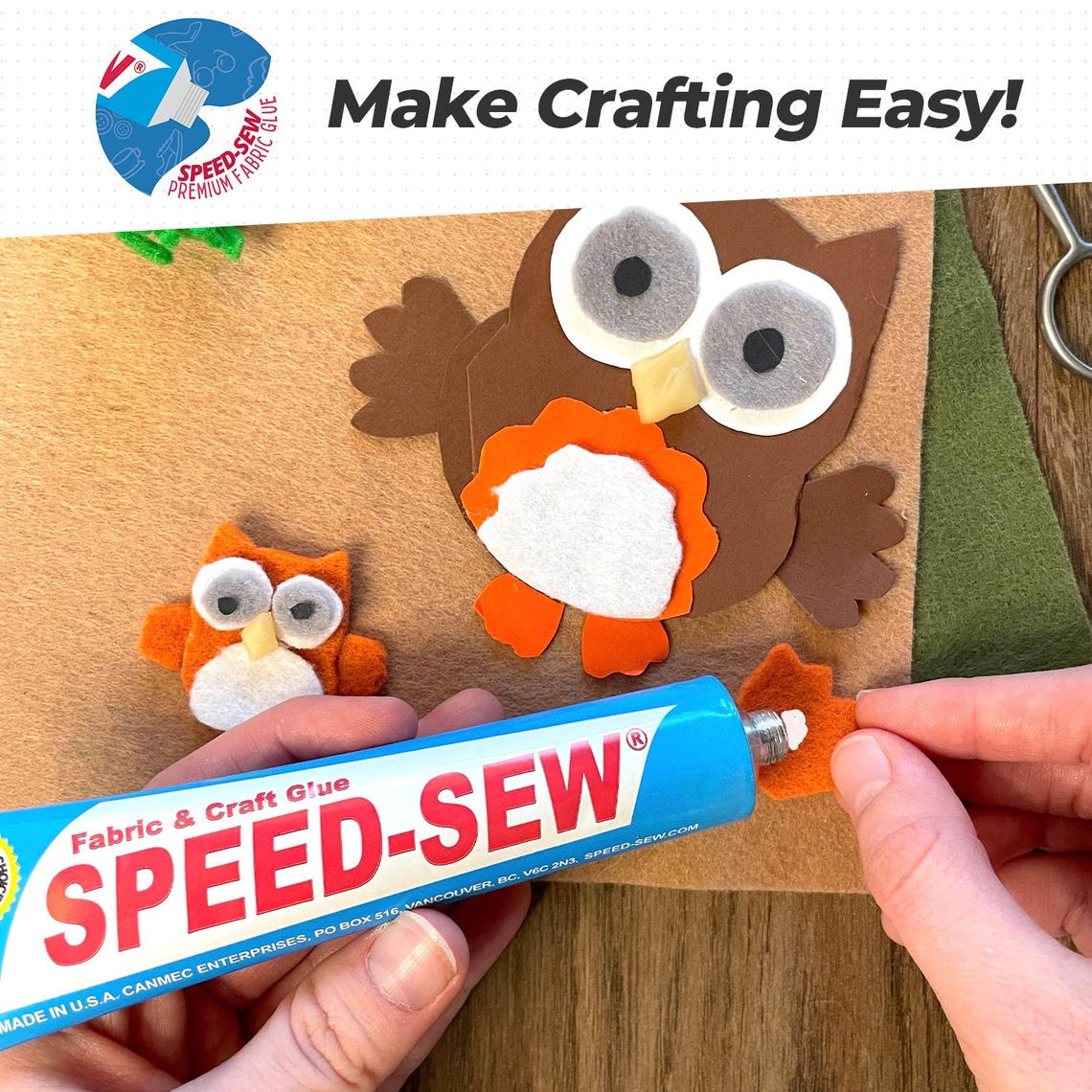 Speed-sew Fabric Glue: No Sew Adhesive for Denim, Upholstery - 12 Pack ...