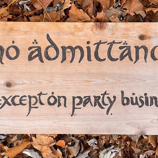 Bilbo Sign - Etsy