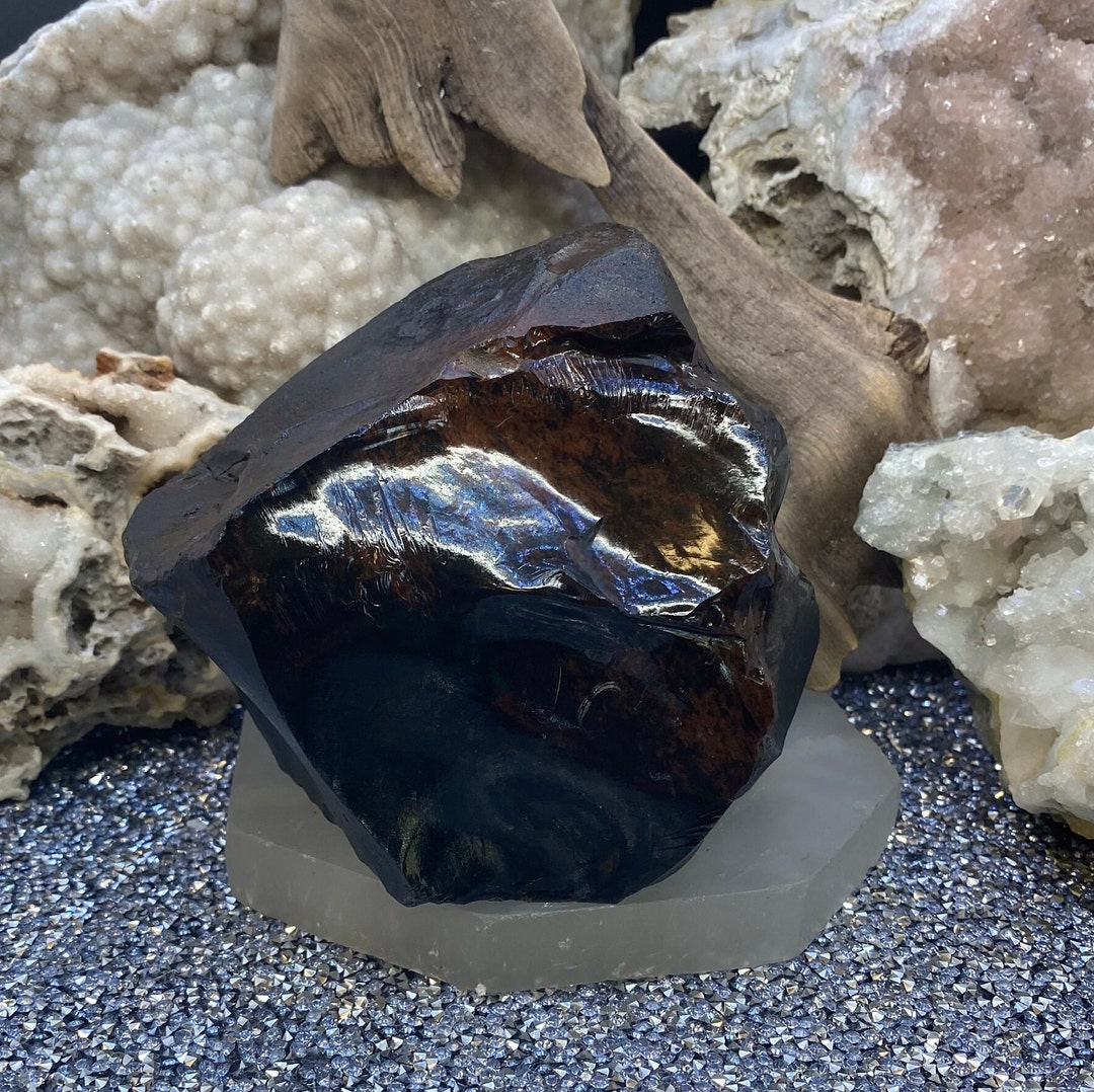 Raw Mahogany Obsidian 4.4lbs Mountain - Etsy
