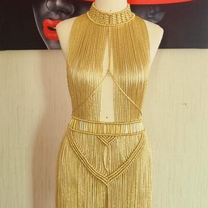 Macrame Dress, Silver Macrame Dress, Gold Macrame Dress, Festival ...