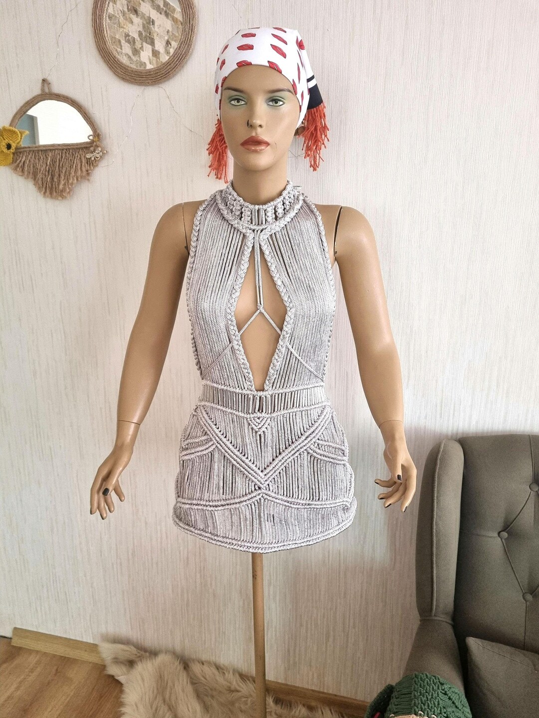 Macrame Dress• Burning Man• Cher Outfit • Cleopatra Dress• Egyptian ...