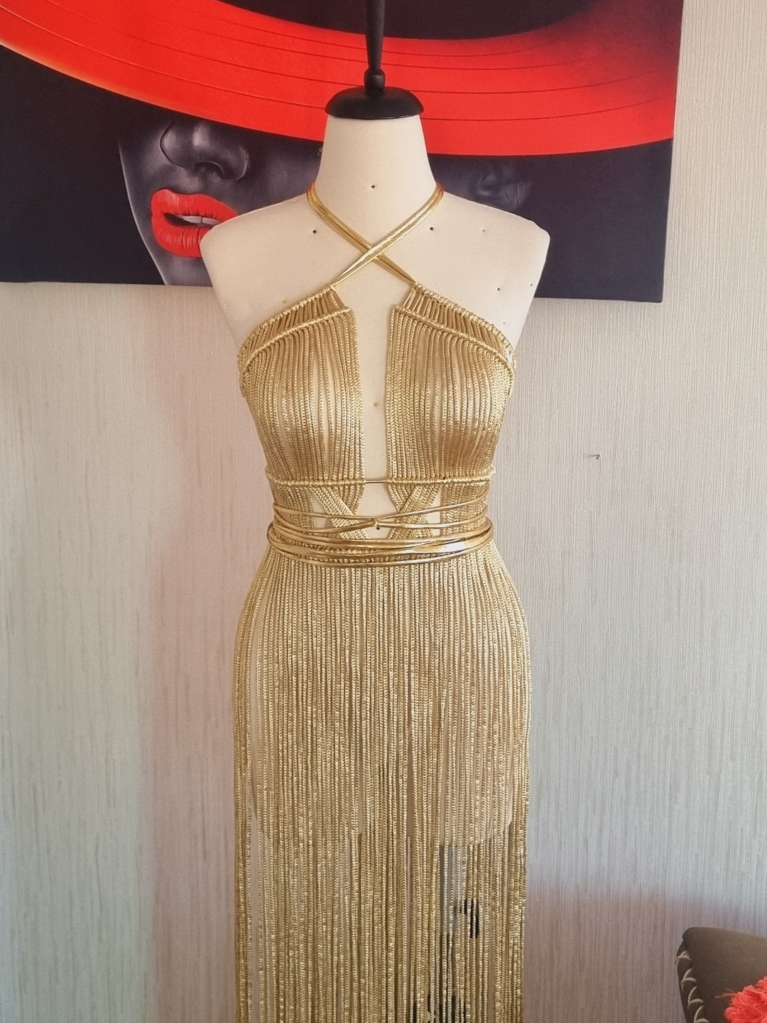 Macrame Dress, Egyptian Dress, Egyptian Costume, Medusa Dress ...