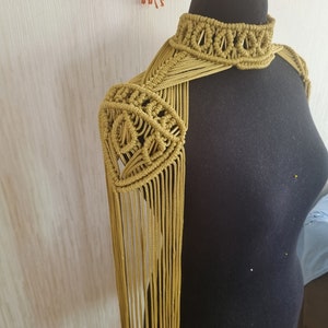 Macrame Shoulder Piece, Festival Epaulettes, Festival Outfit, Birthday ...