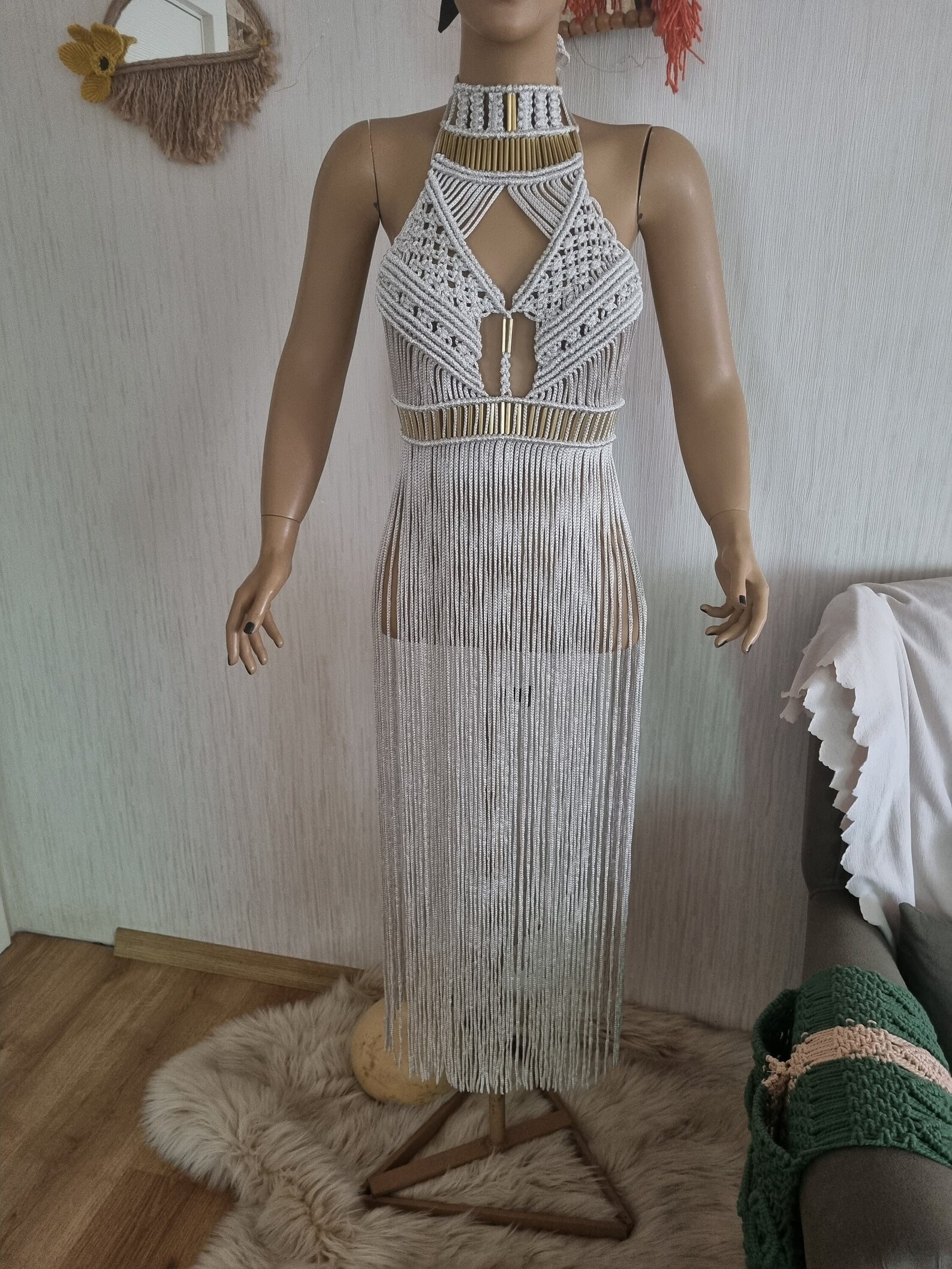 Macrame Dress, Festival Outfit, Rave Dress, Festival Dress, Macrame ...