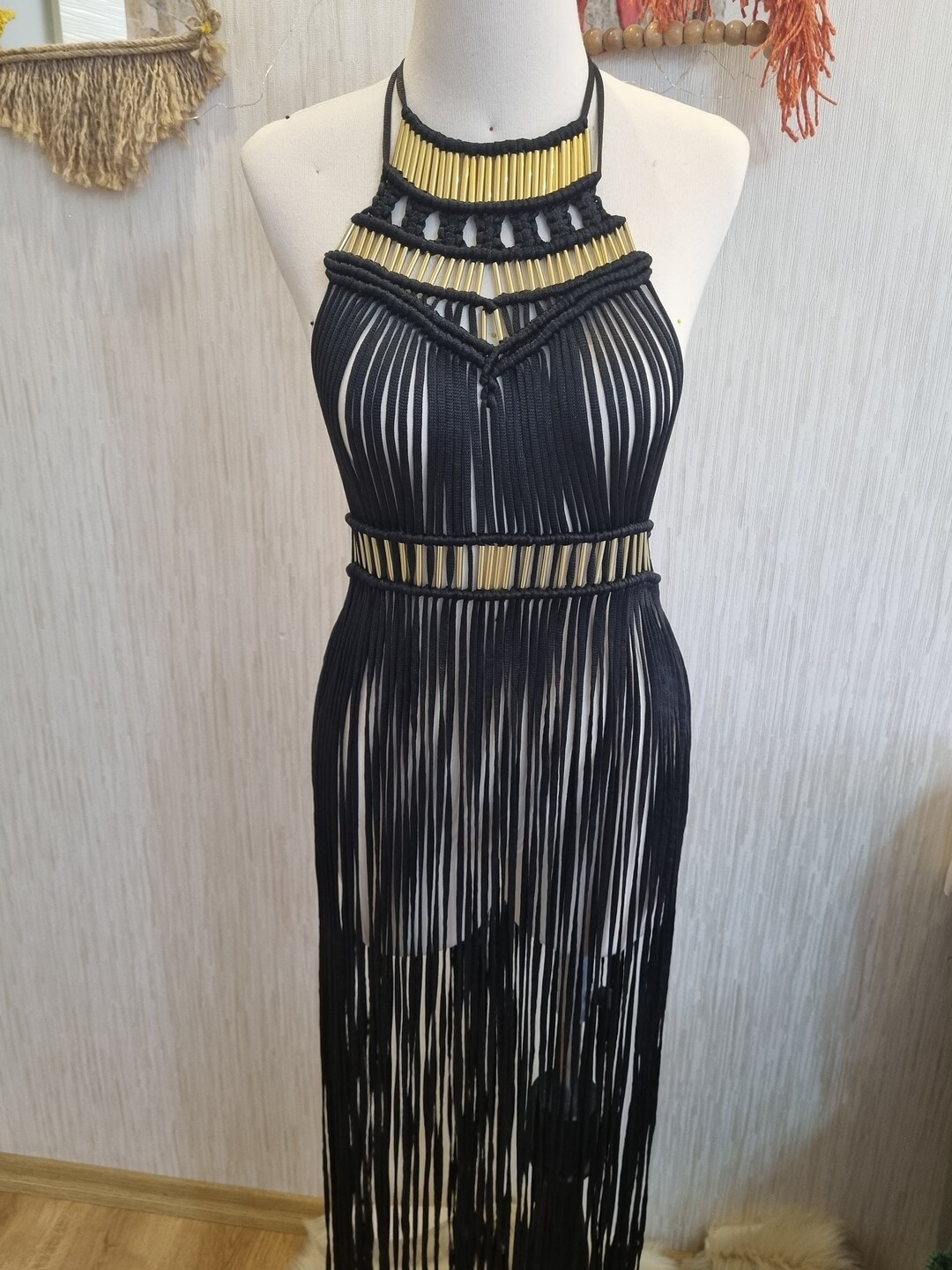 Macrame Dress, Festival Outfit,festivaldress, Rave Outfit,bohemian ...