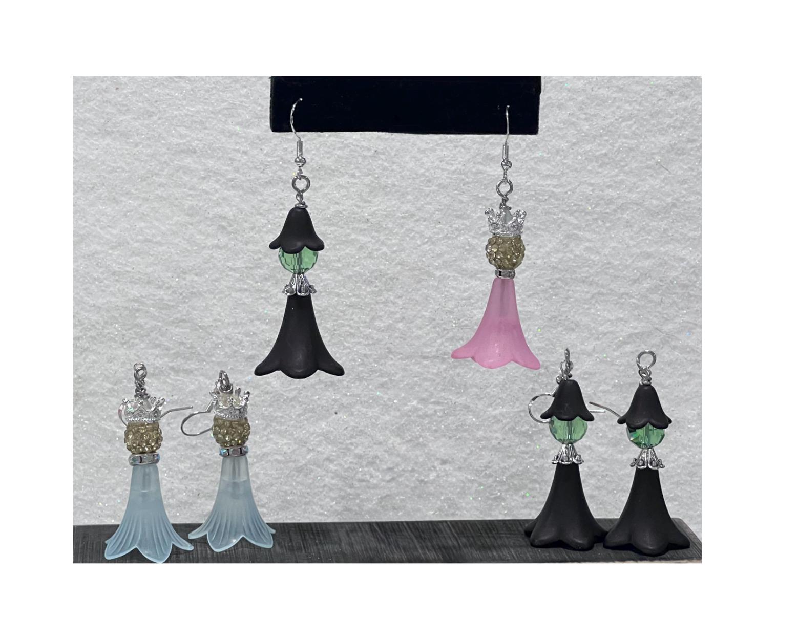 Wicked Inspired Earrings: Elphaba and Glinda Jewelry - Etsy