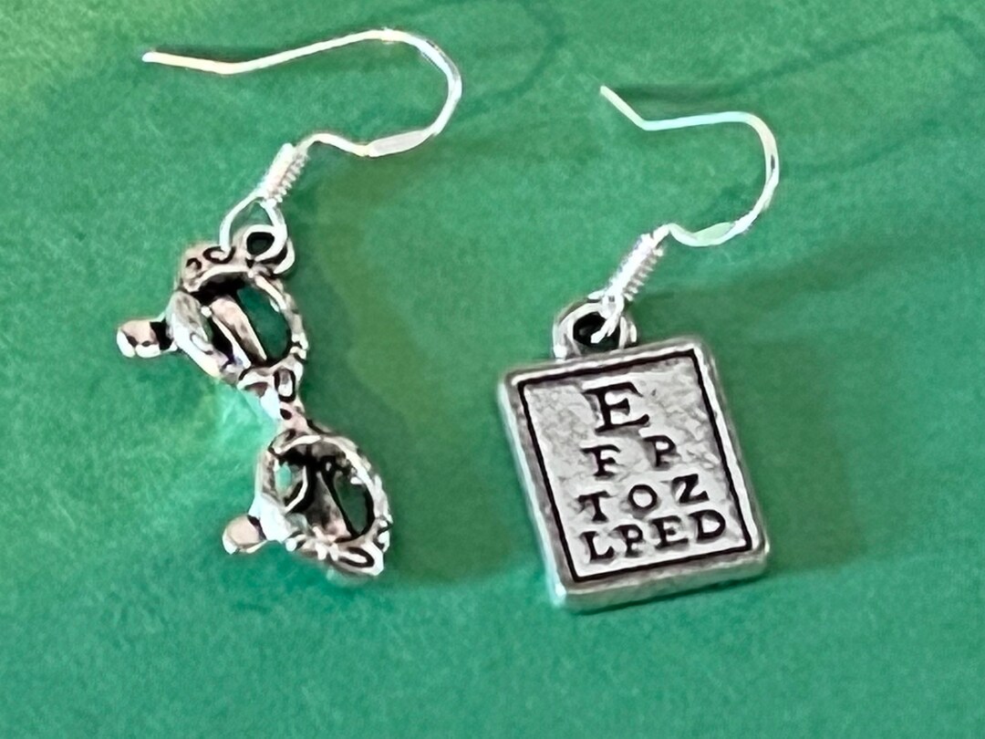 Eye Chart Earrings: Optometrist Jewelry Gift - Etsy