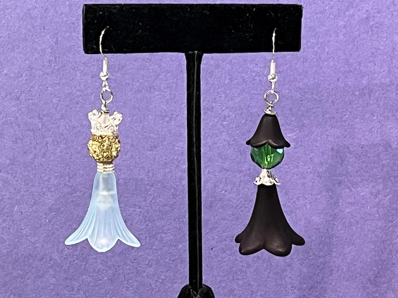 Wicked Inspired Earrings: Elphaba and Glinda Jewelry - Etsy
