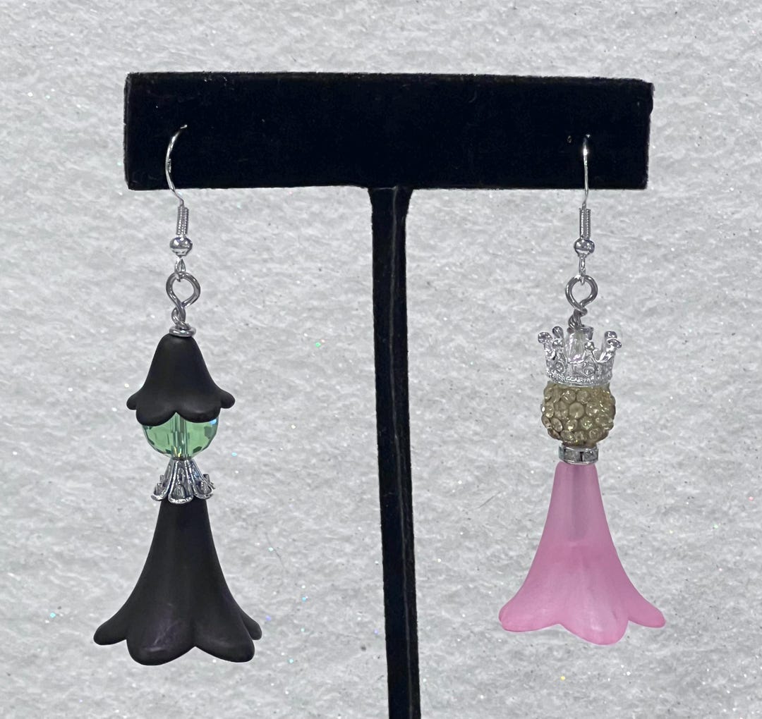 Wicked Earrings, Elphie Earrings, Witch Earrings, Glinda Earrings, Good ...