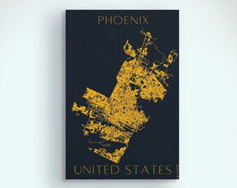 Phoenix AZ Map 1920 Old Valley of the Sun Arizona Atlas - Etsy