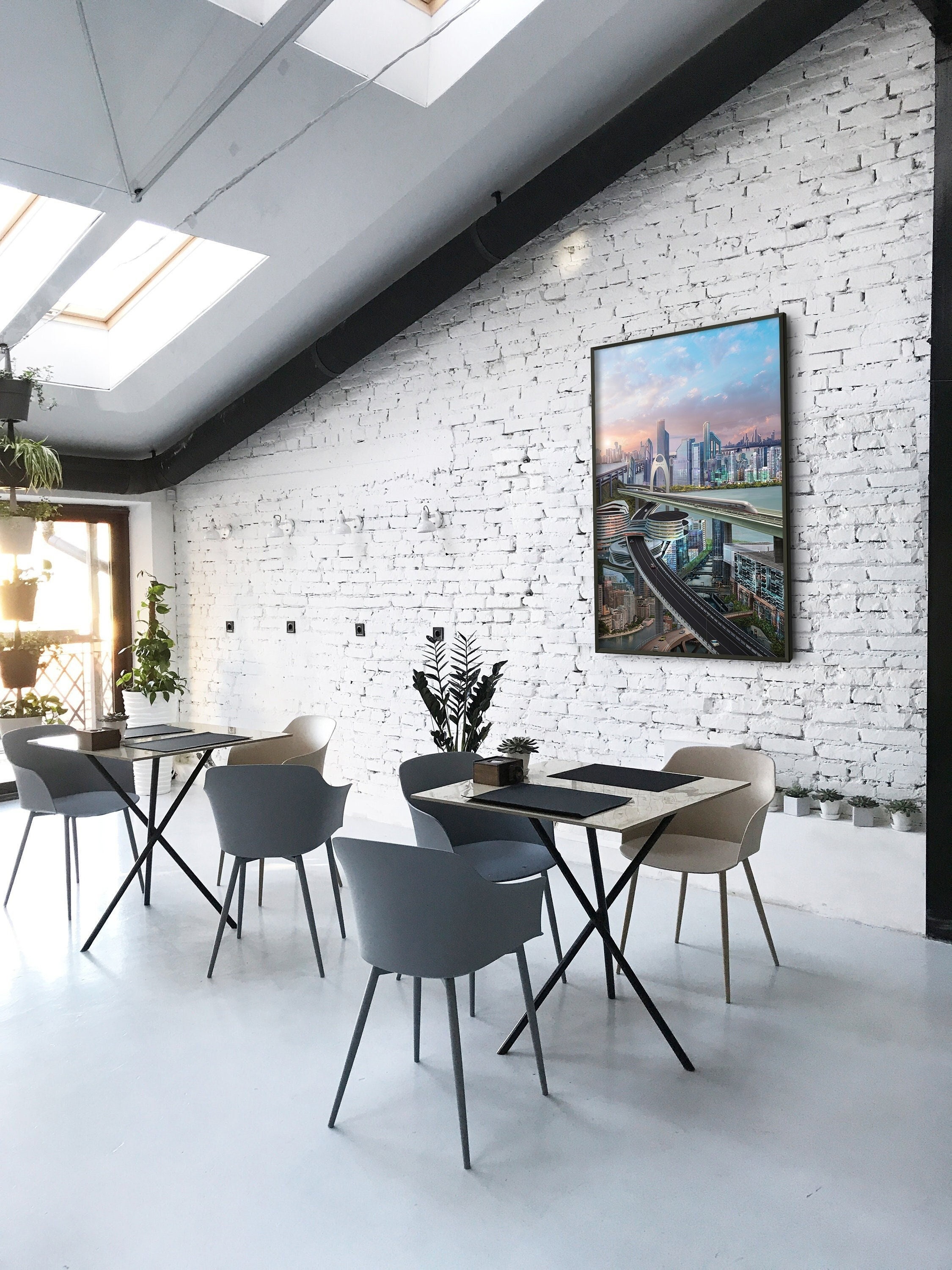 Bright Colours, Modern, Vibrant Wall Decor, Poster for Home, Office ...