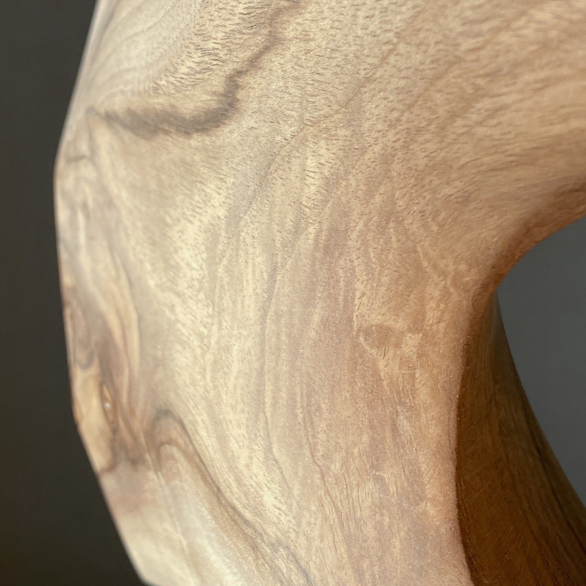 Handmade Walnut Wood Sculpture Minimalist Abstract Shelf Decor With ...