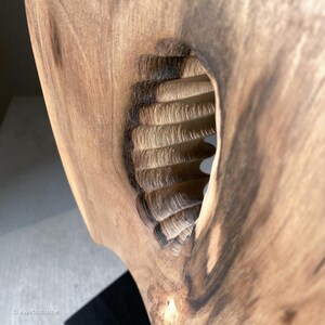Hand-carved Abstract Wooden Sculpture Walnut Art for Modern Decor - Etsy