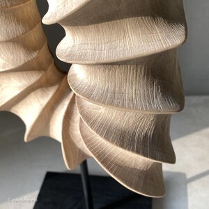 Hand-carved Abstract Wooden Sculpture Walnut Art for Modern Decor - Etsy