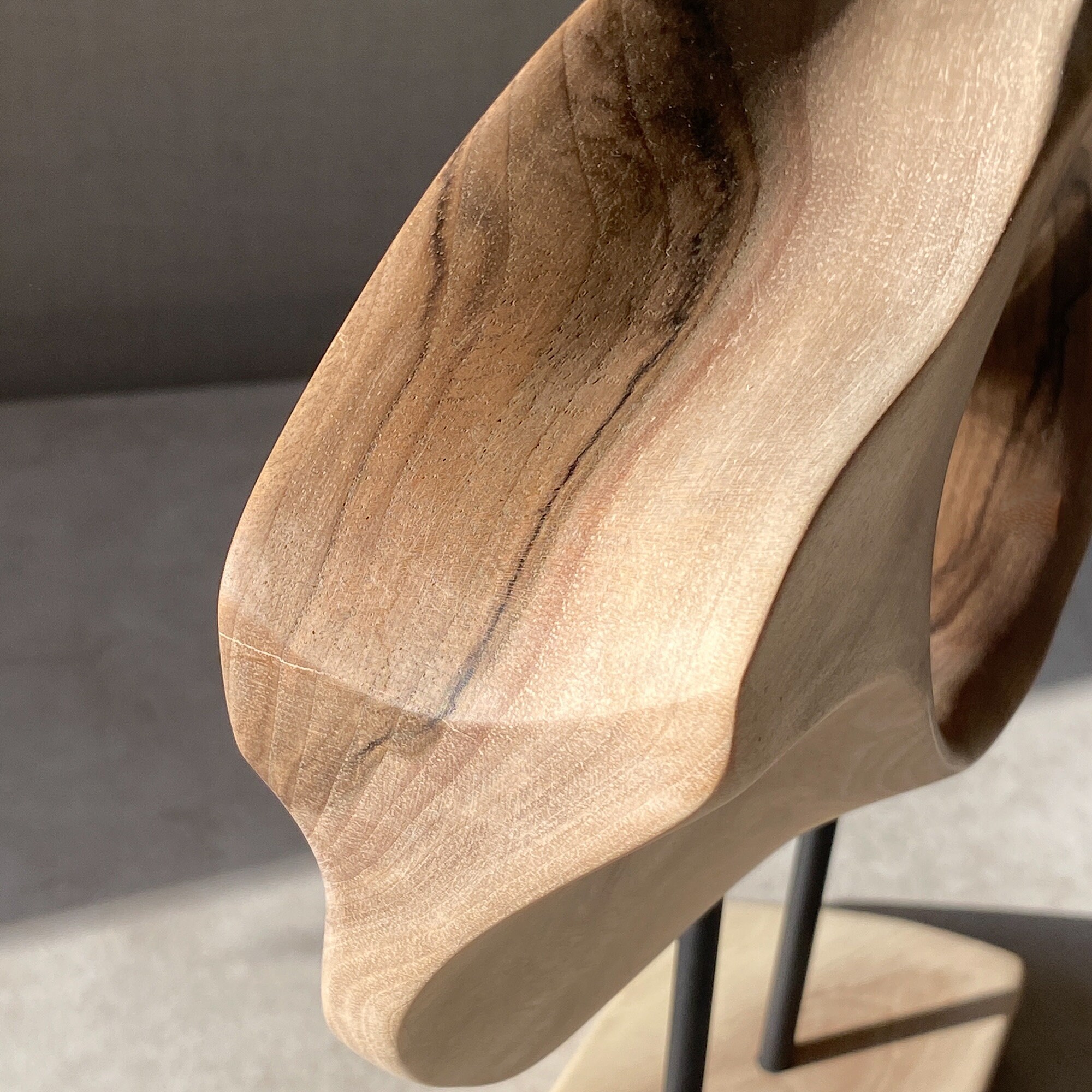 Handmade Walnut Wood Sculpture Minimalist Abstract Shelf Decor With ...