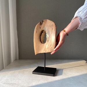 Hand-carved Abstract Wooden Sculpture Walnut Art for Modern Decor - Etsy