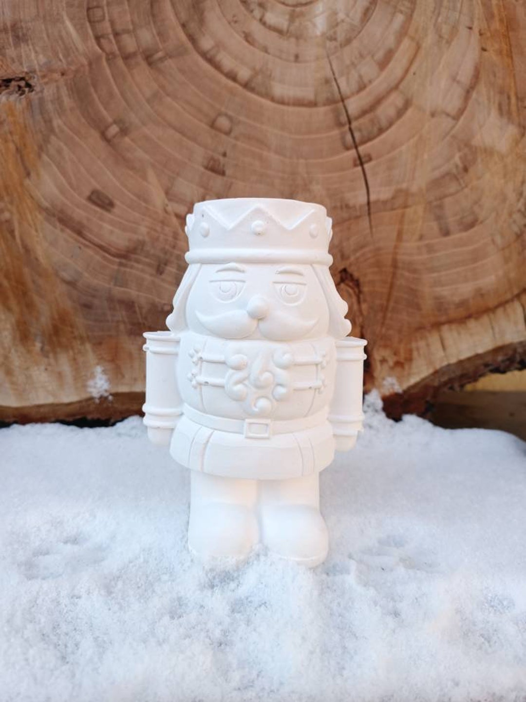 Nutcracker Nikolaus Raysin Plaster of Concrete Deco Advent Tea Light ...