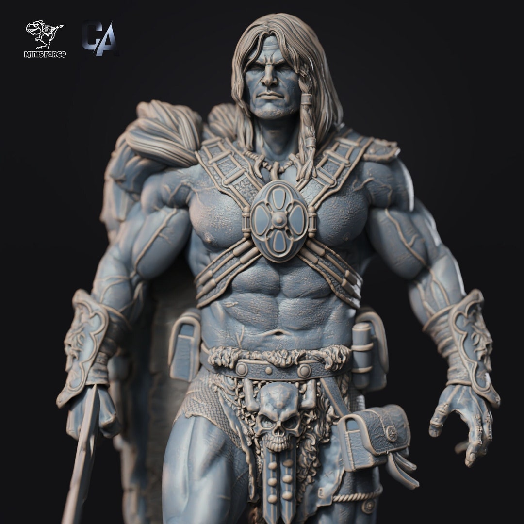 He-is-strong-man Fanart 3D Printed Collectible Statue, Resin Figure ...