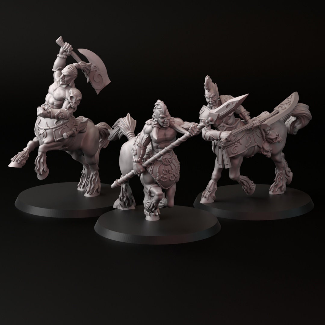 Barbarian Centaur 3D Print Collectible Resin Miniature Dnd Pathfinder ...