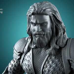 Sea King Collectible Statue, Miniature, Figure, Fanart, Aqua Human - Etsy