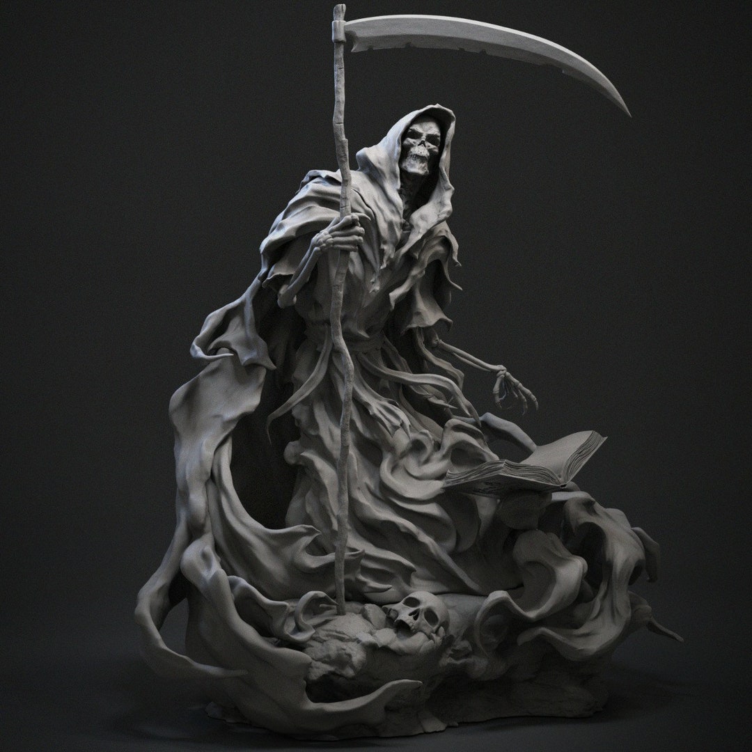 Grim Ripper Collectible Statue 3d Printed Miniature, Death, Harvester ...