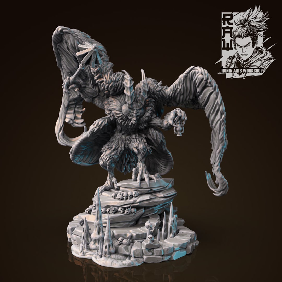 Karhu The Mothman Monster, impression 3D miniature de collection en ...