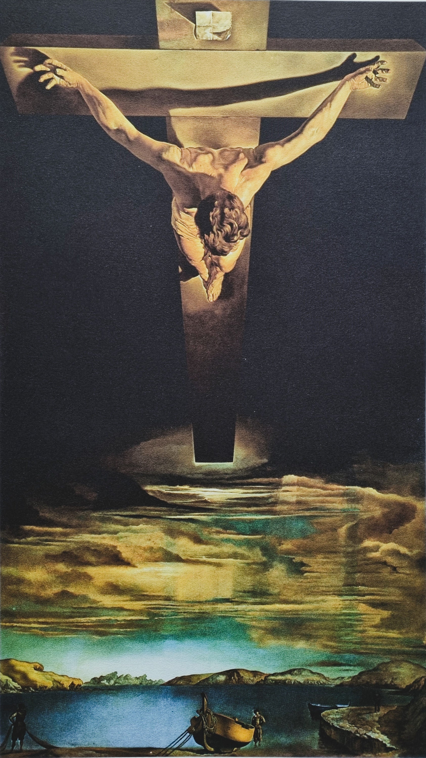 Salvador Dalí christ of St. John of the Cross Limited Edition off Set dali Surrealism Lithograph ...
