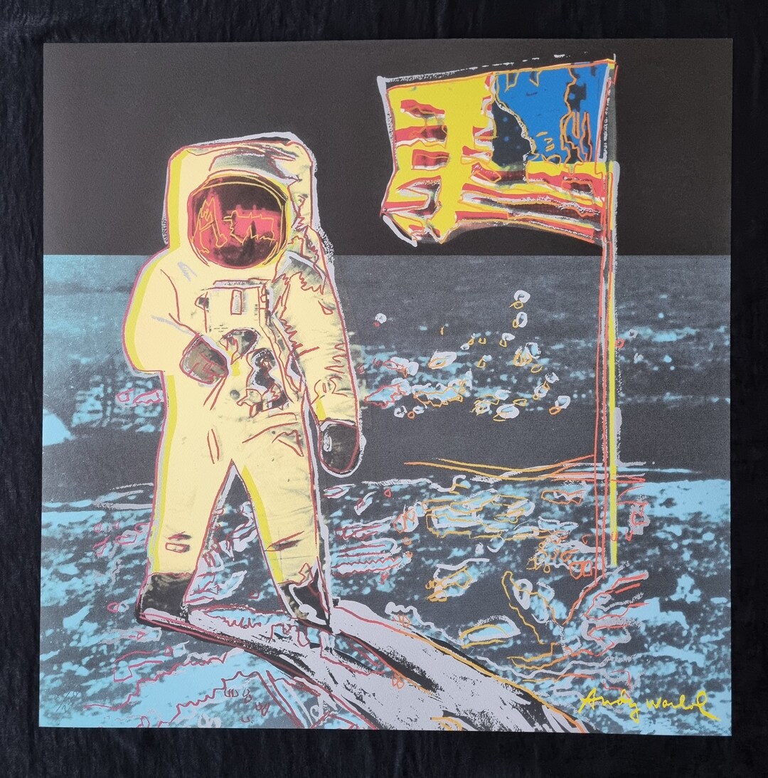 Andy Warhol moon Walk Lithograph Reproduced in Limited Edition ...